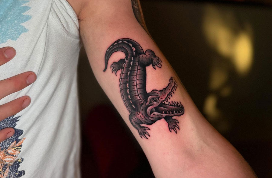 46 Sacred And Ferocious Alligator Tattoos Reflecting On The Value Of L ...